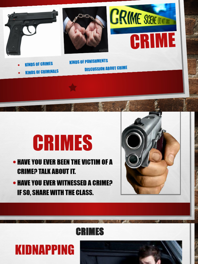 Crime Presentation 85363 | PDF | Robbery | Crimes