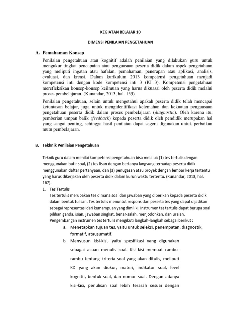 Resume Kb-10 Perangkat Pembelajaran | PDF