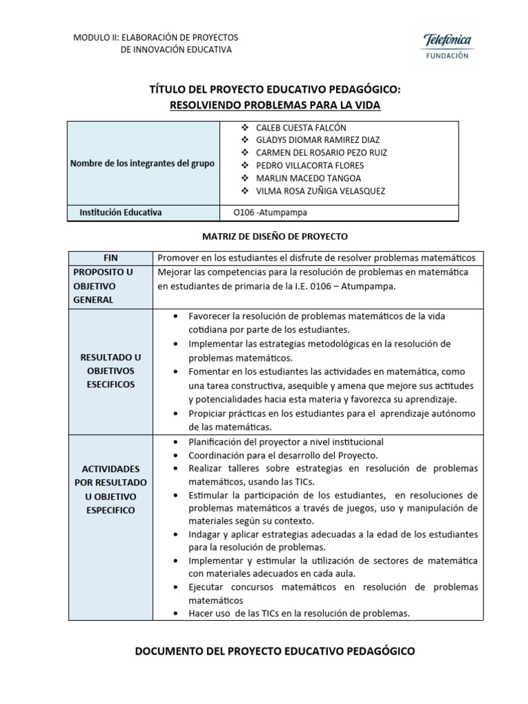 Proyecto Educativo | PDF | Evaluación | Enseñando
