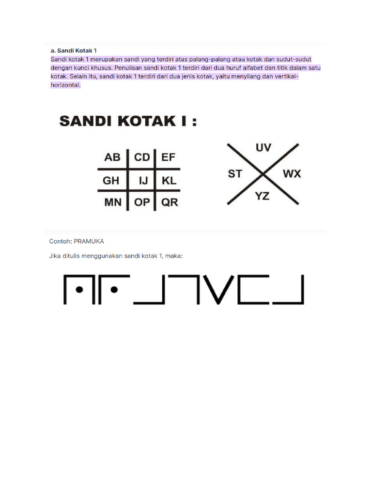 Sandi Kotak | PDF