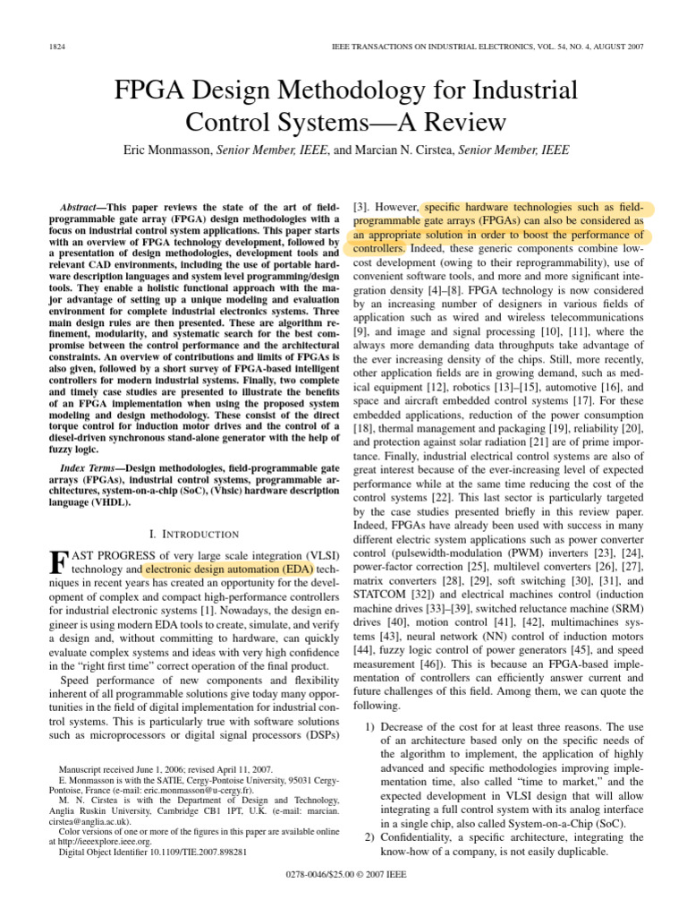 FPGA | PDF | Field Programmable Gate Array | Hardware Description Language