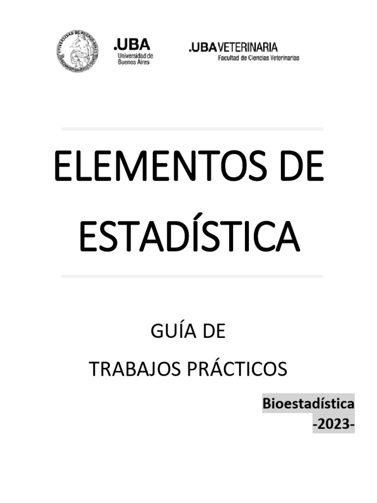 Guia Elementos 2do C2023 | PDF | Sensibilidad y especificidad | Distribución normal