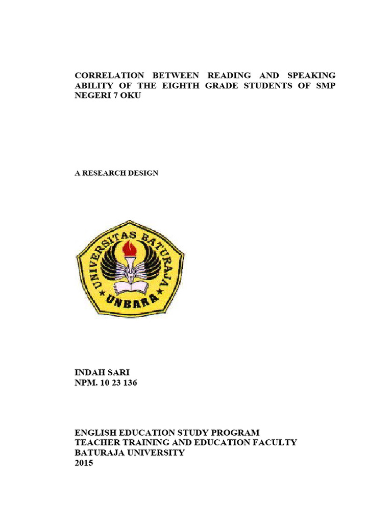 INDAH SARI BARU BENER Nian | PDF | Speech | Validity (Statistics)