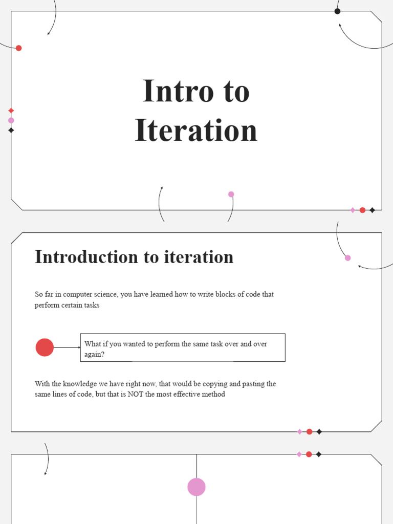 Intro To Iteration | PDF | Control Flow | Iteration Intro To Iteration | PDF | Control Flow | Iteration