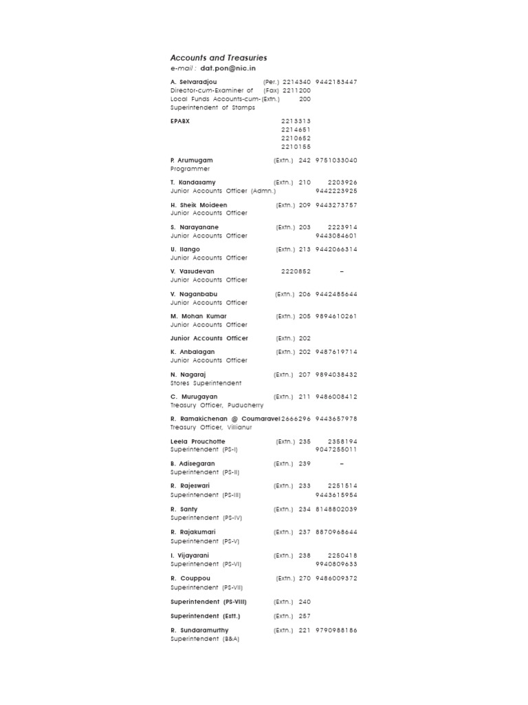 Telephone Directory 2020 | PDF