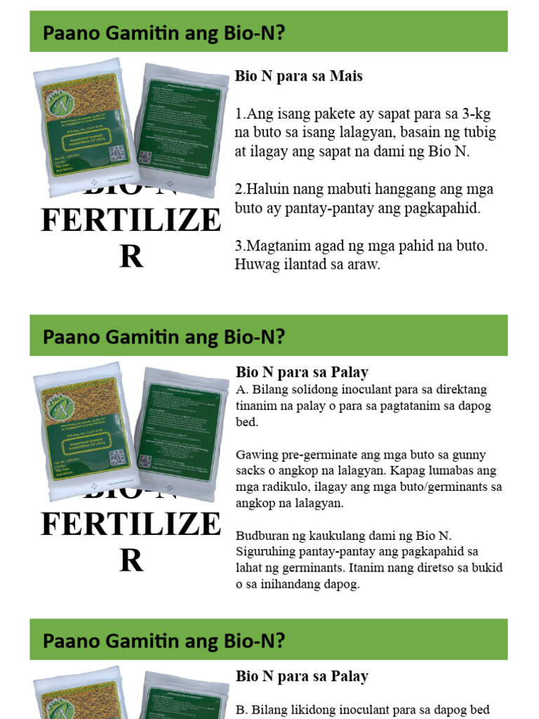 Bio N Fertilizer | PDF