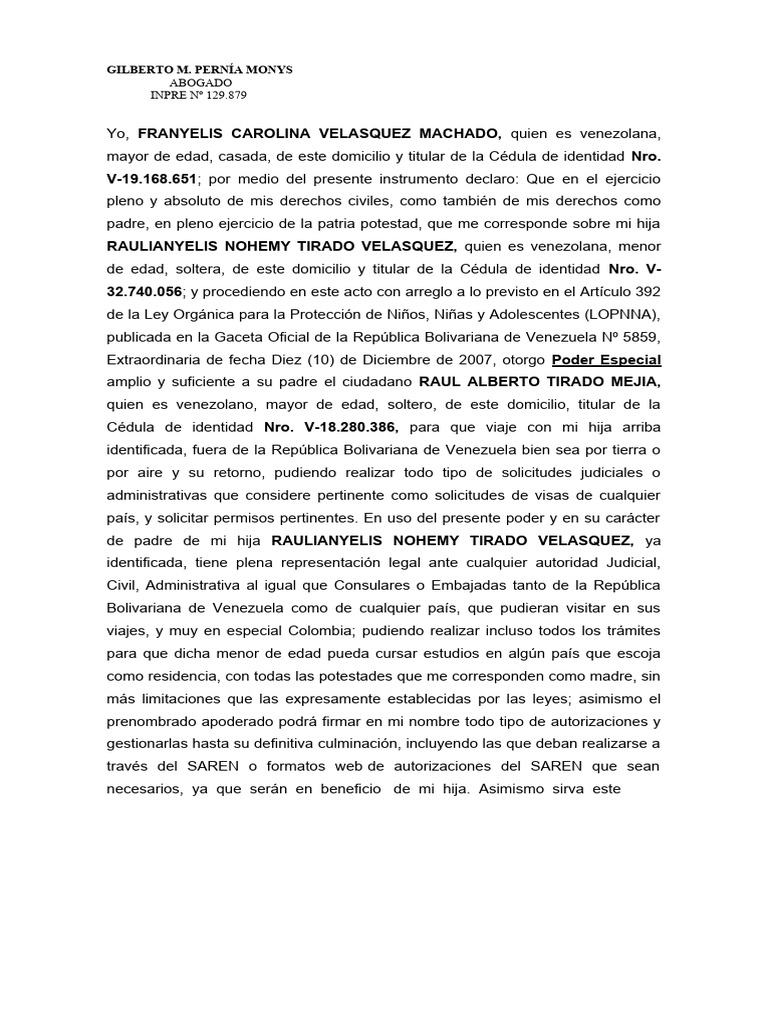 Poder Viaje Raul Tirado | PDF | Venezuela | Gobierno