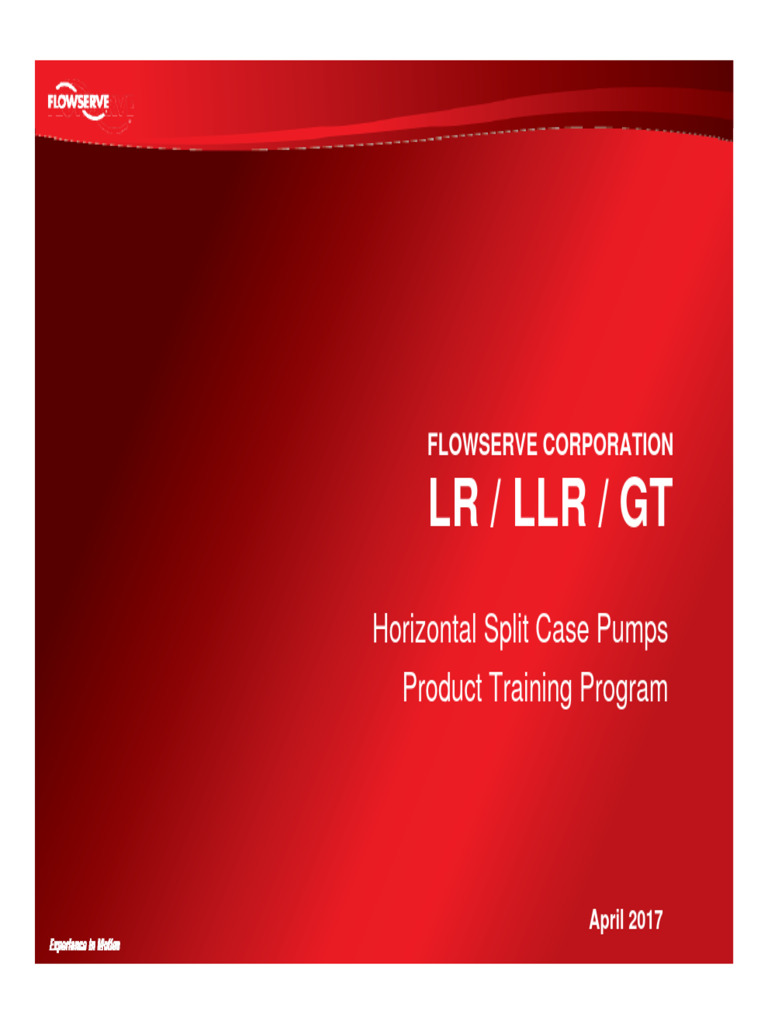 LR-LLR-GT Axial Split Case Pumps | PDF | Bearing (Mechanical) | Pump