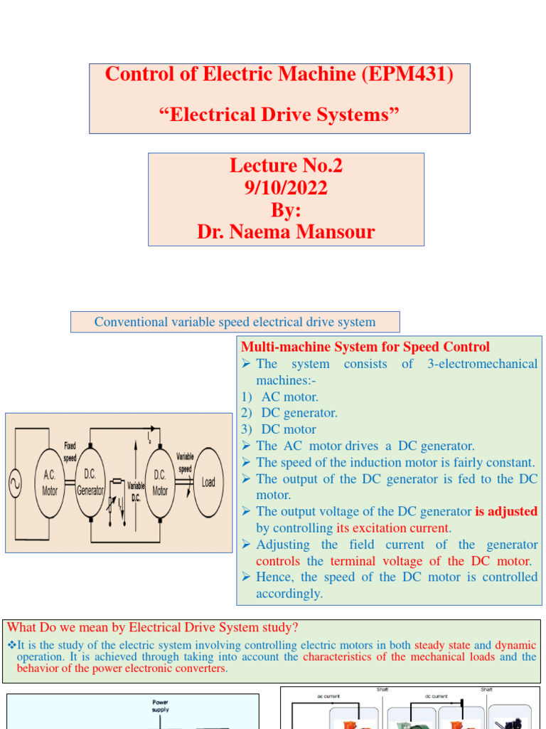 Lecture No 2 | PDF | Electric Motor | Direct Current