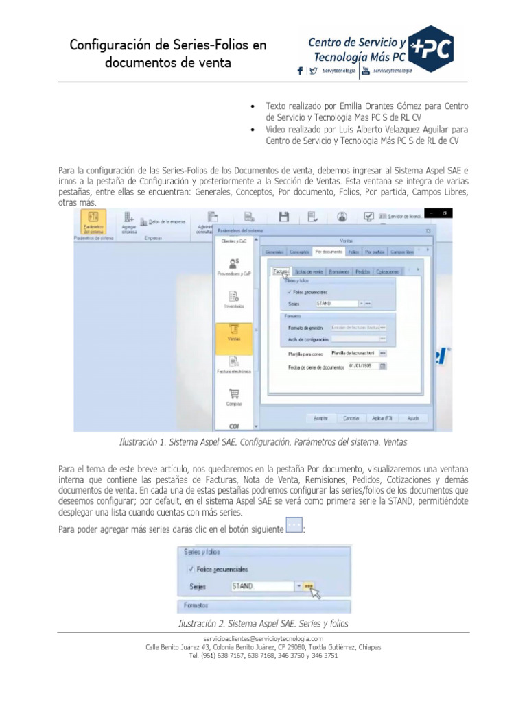 Articulo 2. Configuracion de Series Folios en Documentos de Venta | PDF | Informática