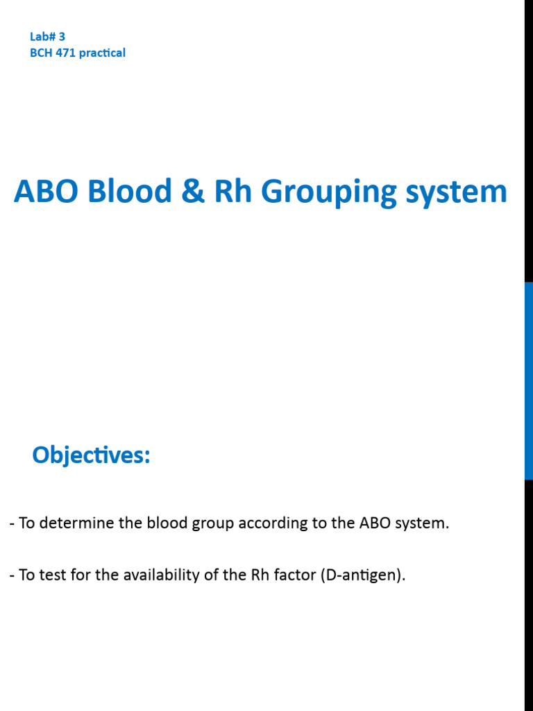 Abo Blood RH Grouping | PDF | Blood Type | Clinical Pathology