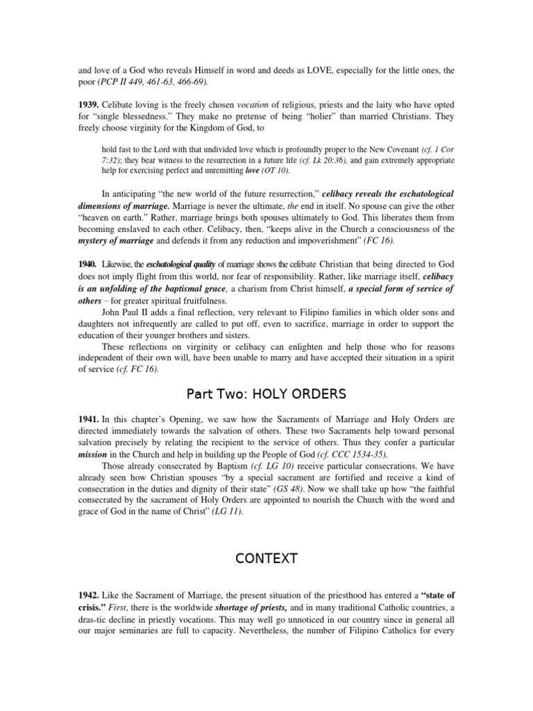 Holy Orders | PDF | Catholic Church | Eucharist
