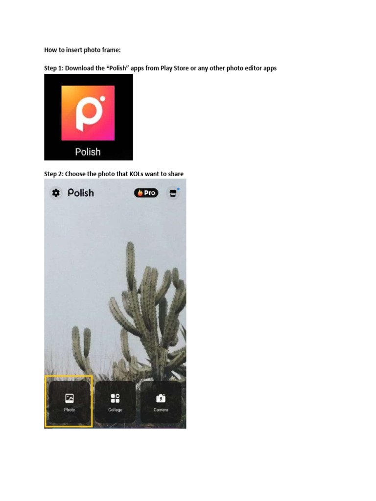 How To Insert Frame - Android | PDF