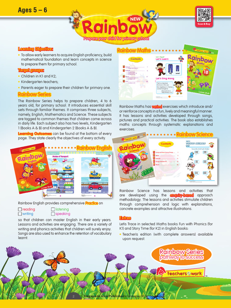 Rainbow Science Activity Book Kindergarten 1B - New Book Information ...