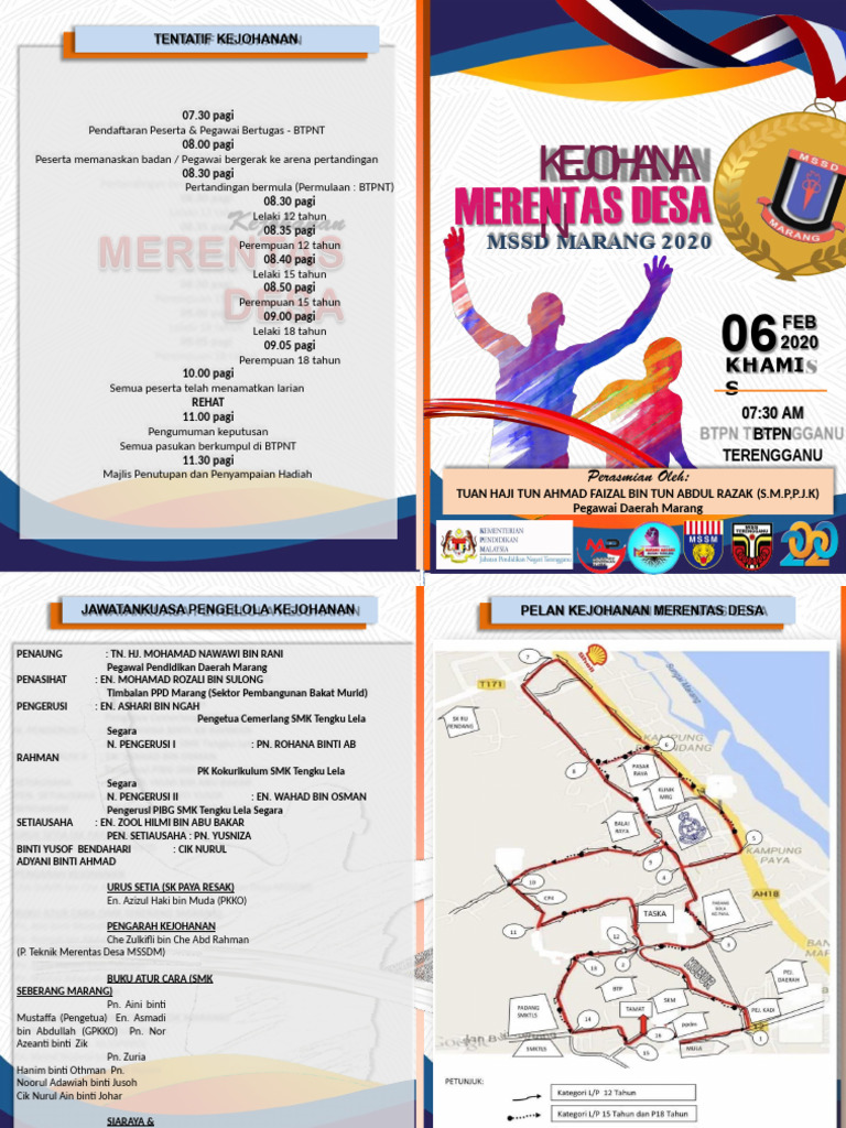 Buku Program Kejohanan Merentas Desa MSSD 2020 | PDF