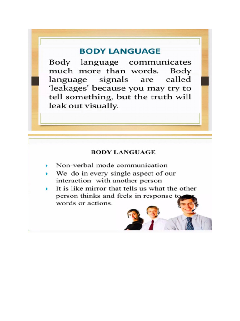 Body Language | PDF