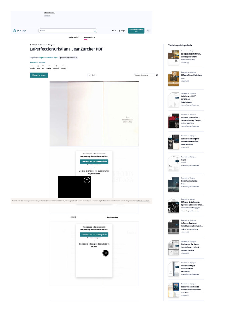 Es Scribd Com Document 410013283 LaPerfeccionCristiana JeanZurcher PDF | PDF