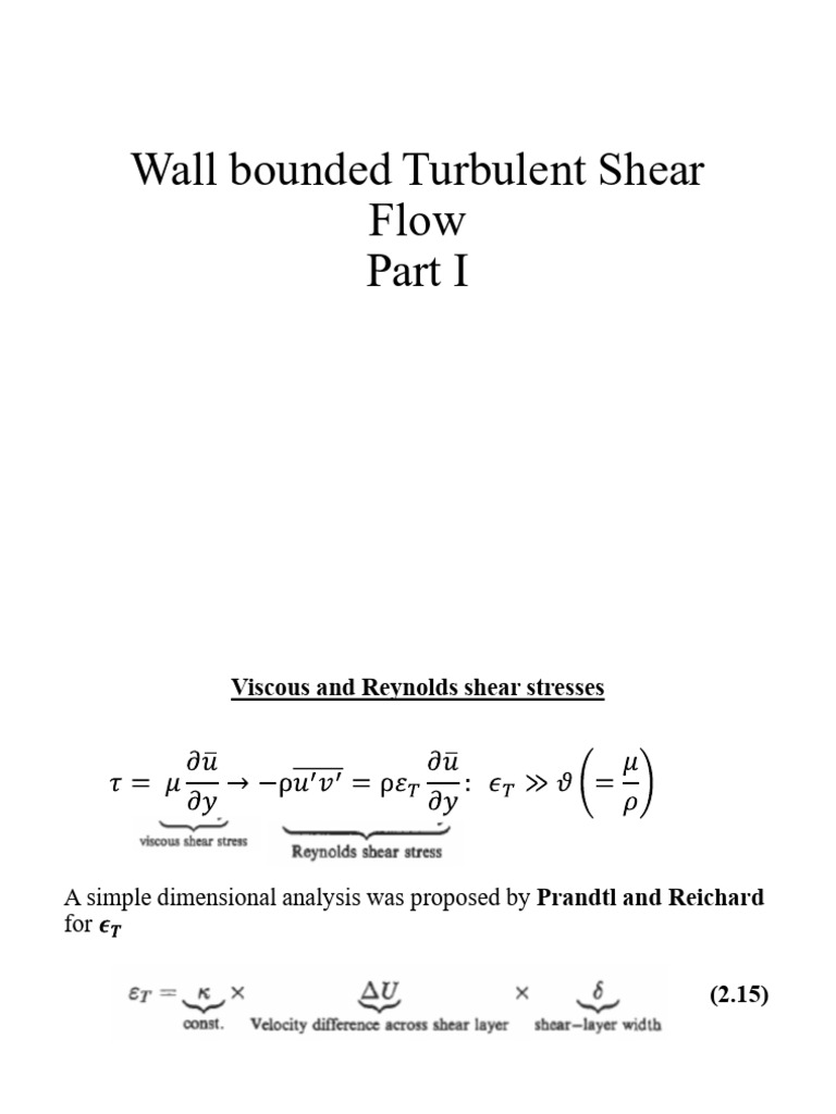 Wall Bounded Turbulent Shear Flow 1 (1) | PDF | Turbulence | Vortices Wall Bounded Turbulent Shear Flow 1 (1) | PDF | Turbulence | Vortices