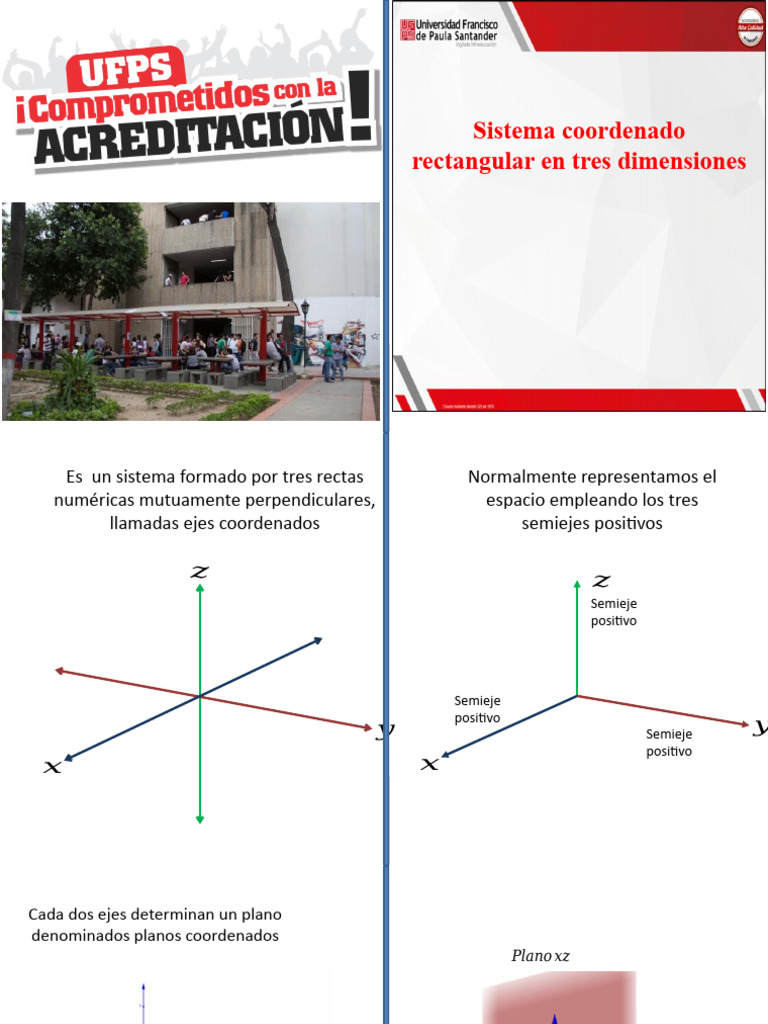 El Espacio Tridimensional | PDF | Vector Euclidiano | Geometría