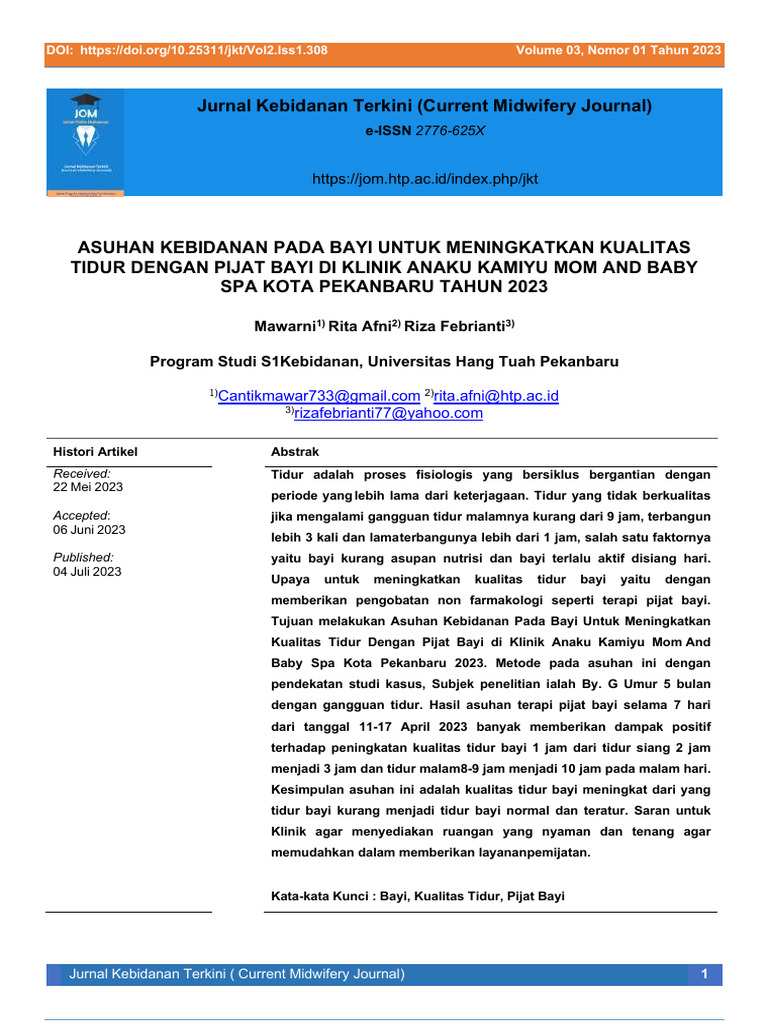Jurnal Lta Mawarni 2023 | PDF