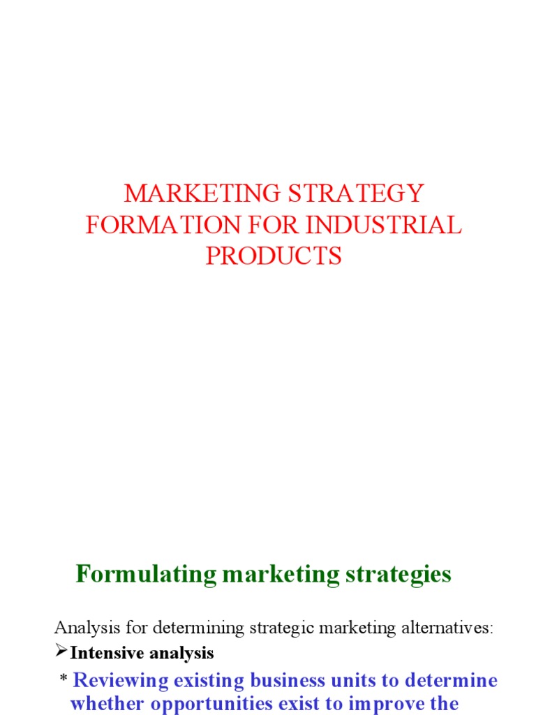 Strategy Formulation | Download Free PDF | Marketing Strategy | Marketing