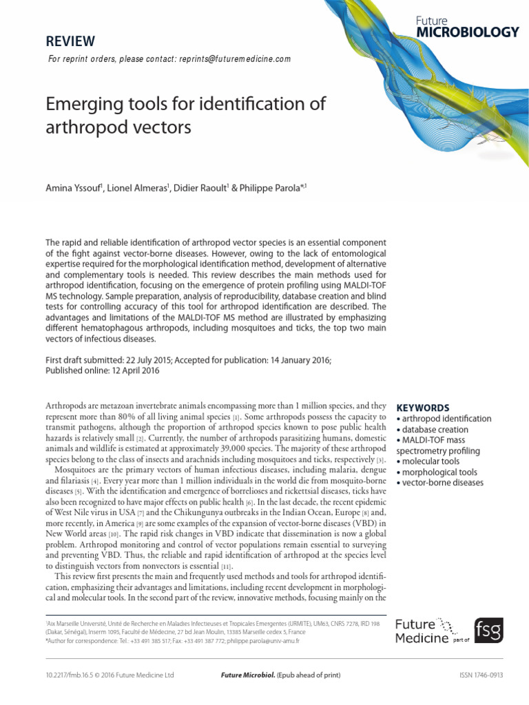 Emerging Tools For Identifcation of Vector | PDF | Polymerase Chain ...