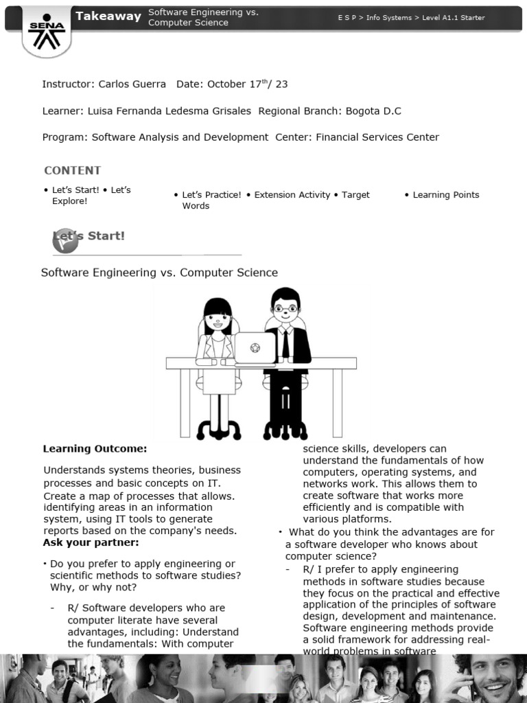 Intro To Software Computer Science Pdf Engineering Computer Science