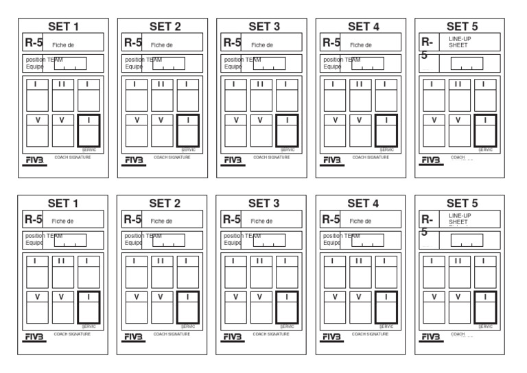 Line Up Sheet Bola Voli Pdf