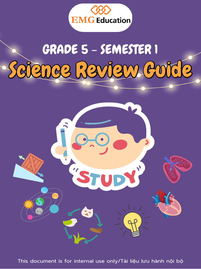 SCIENCE SEMESTER 1 REVIEW GUIDE - Tổng hợp hướng dẫn nội dung ôn tập ...