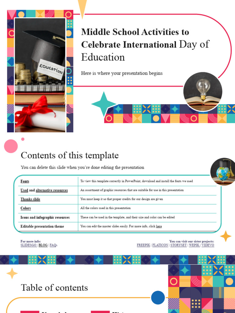 Middle School Activities for Education Day | PDF | Planets | Mercury ...