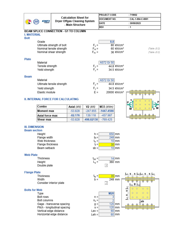 4.3.5.tap BS Connection | PDF | Beam (Structure) | Bending 4.3.5.tap BS Connection | PDF | Beam (Structure) | Bending