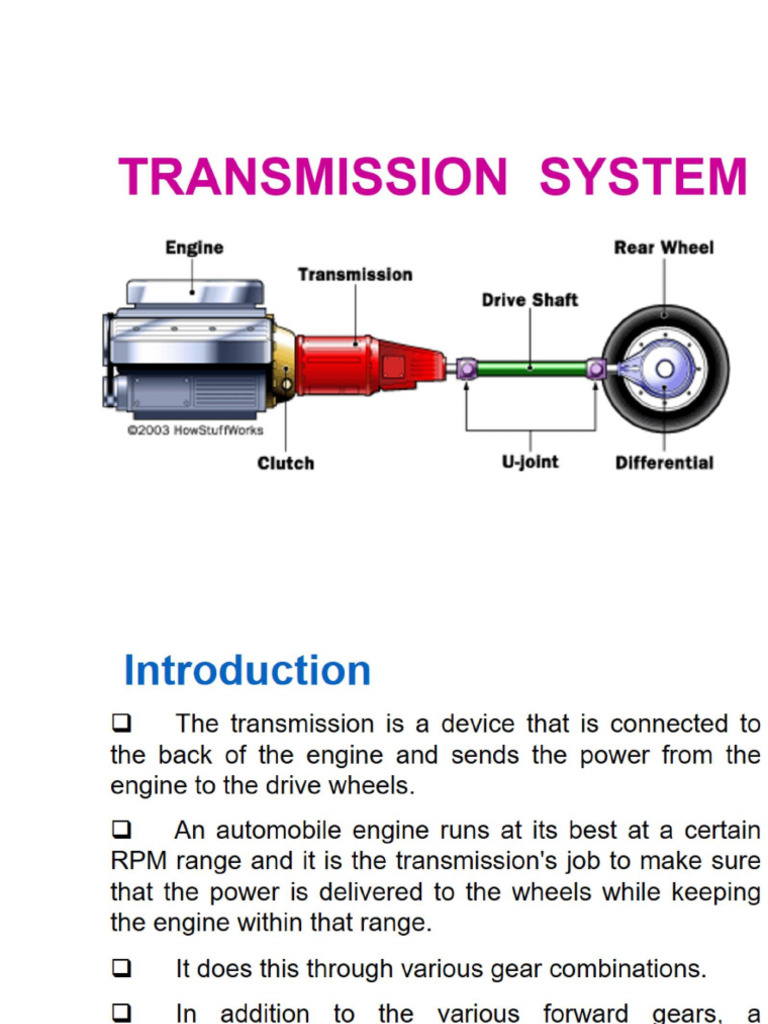 Automotive Transmission System | PDF