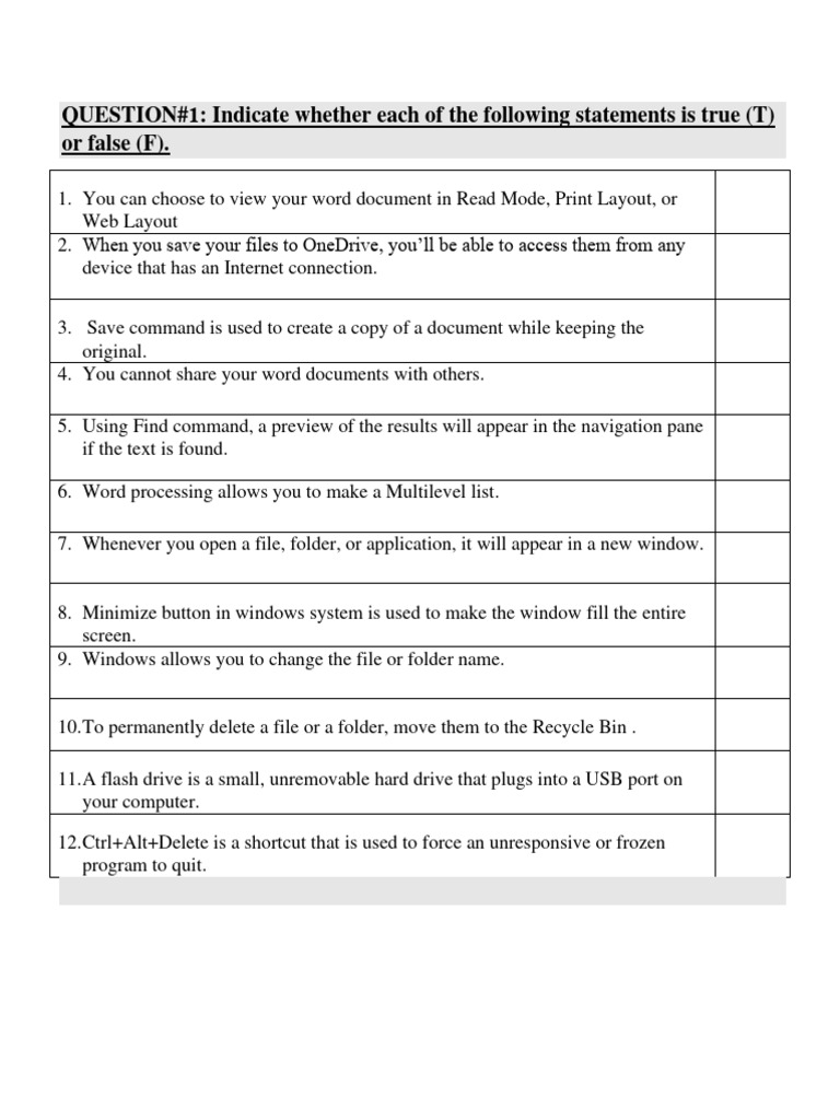 Quiz | PDF | Computer File | Computing Quiz | PDF | Computer File | Computing