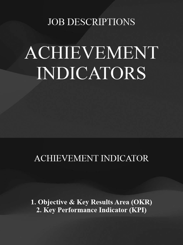 Achievement Indicator | PDF | Performance Indicator | Cognitive Science