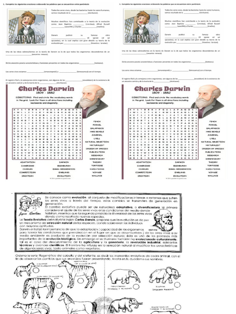Darwin Actividades | PDF