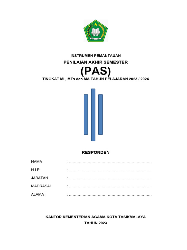 Instrumen Pas 2023 | PDF