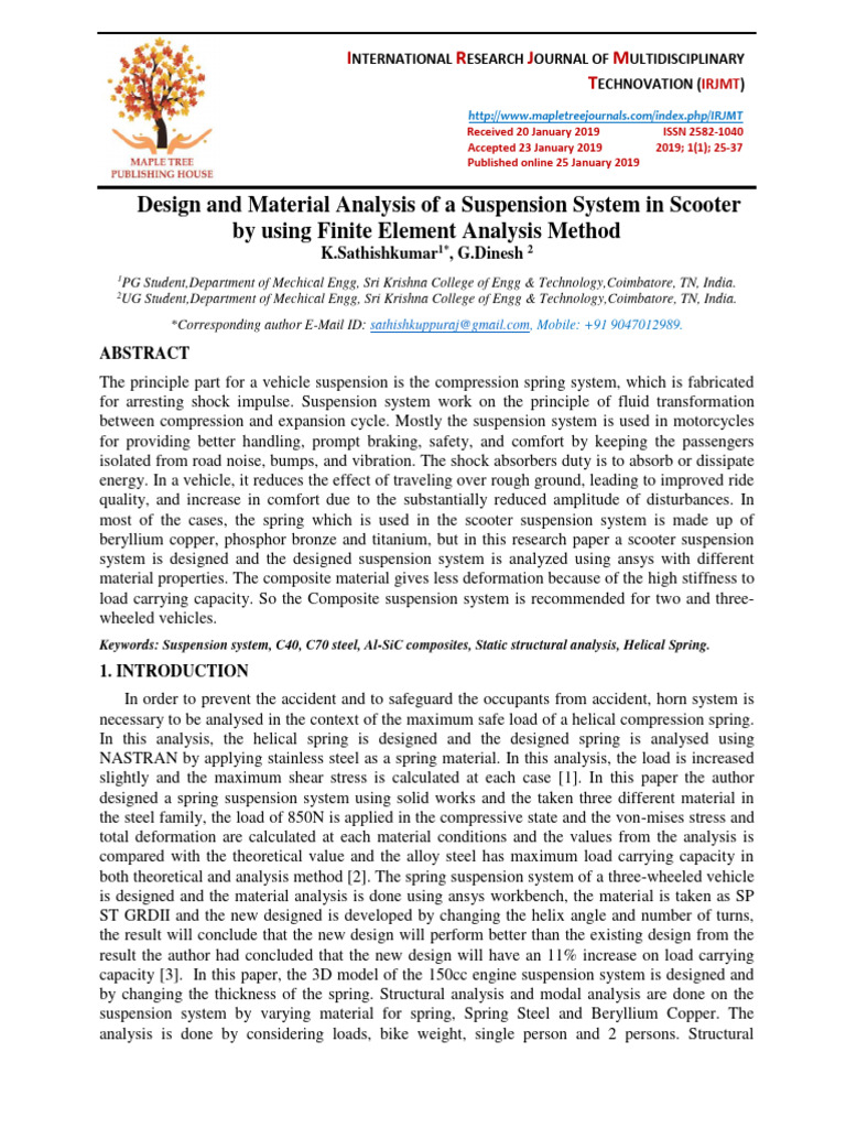 Analisis Material Volute Spring | PDF | Deformation (Engineering ...