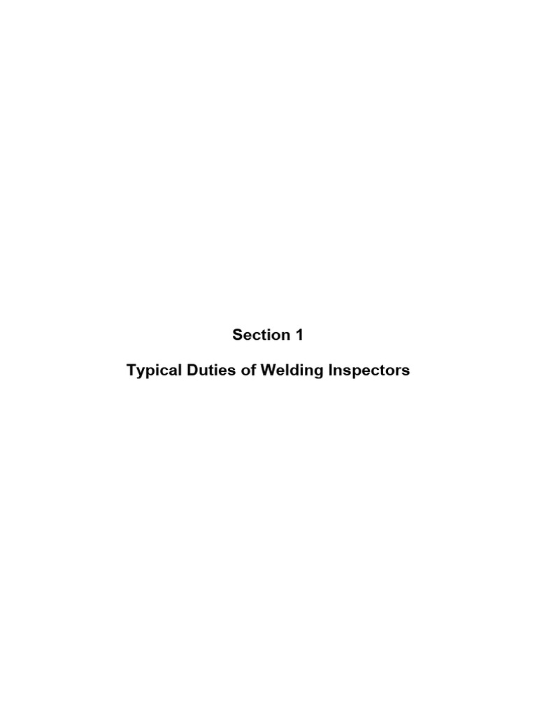 01 Typical Duties of Welding Inspectors+Notes+Ans | PDF ...