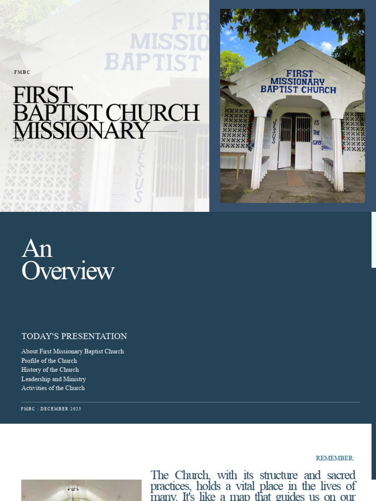 FMBC Church For IRS Class | PDF | Disciple (Christianity) | Christian Church