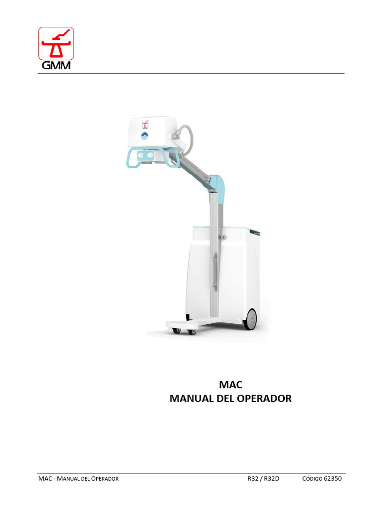 Manual del Operador MAC R32/R32D | PDF | Dispositivo médico | Microsoft