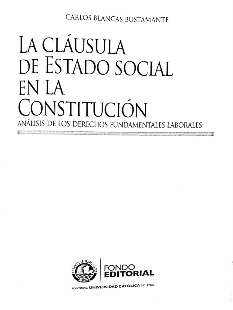 La Clausula Del Estado Social | PDF