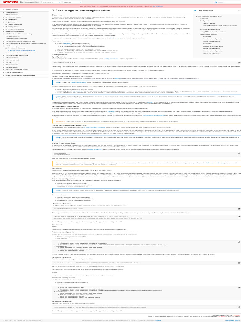 2 Active Agent Autoregistration | PDF | Domain Name System | Linux