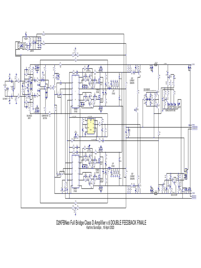 Class D Full Bridge Amplifier Schematic | PDF