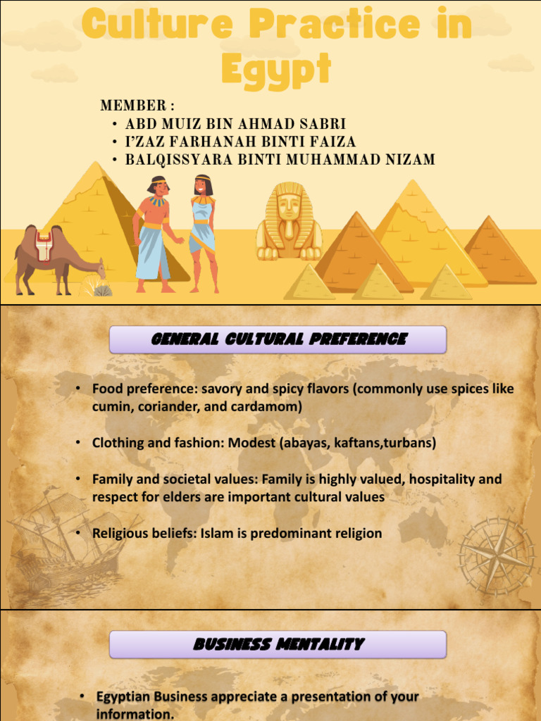 Business Culture Practices In Egypt | PDF