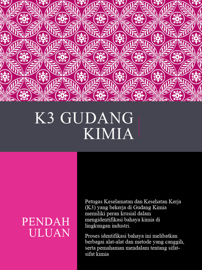 K3 di Gudang Kimia: Prosedur dan Bahaya | PDF