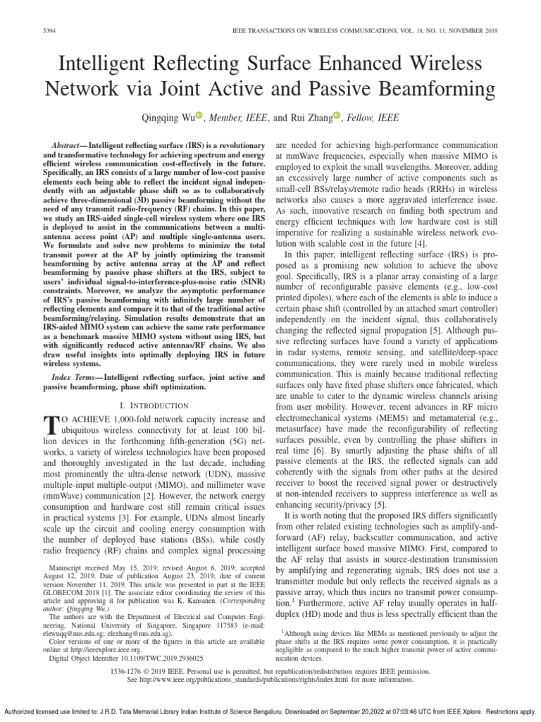 Intelligent Reflecting Surface Enhanced Wireless Network Via Joint