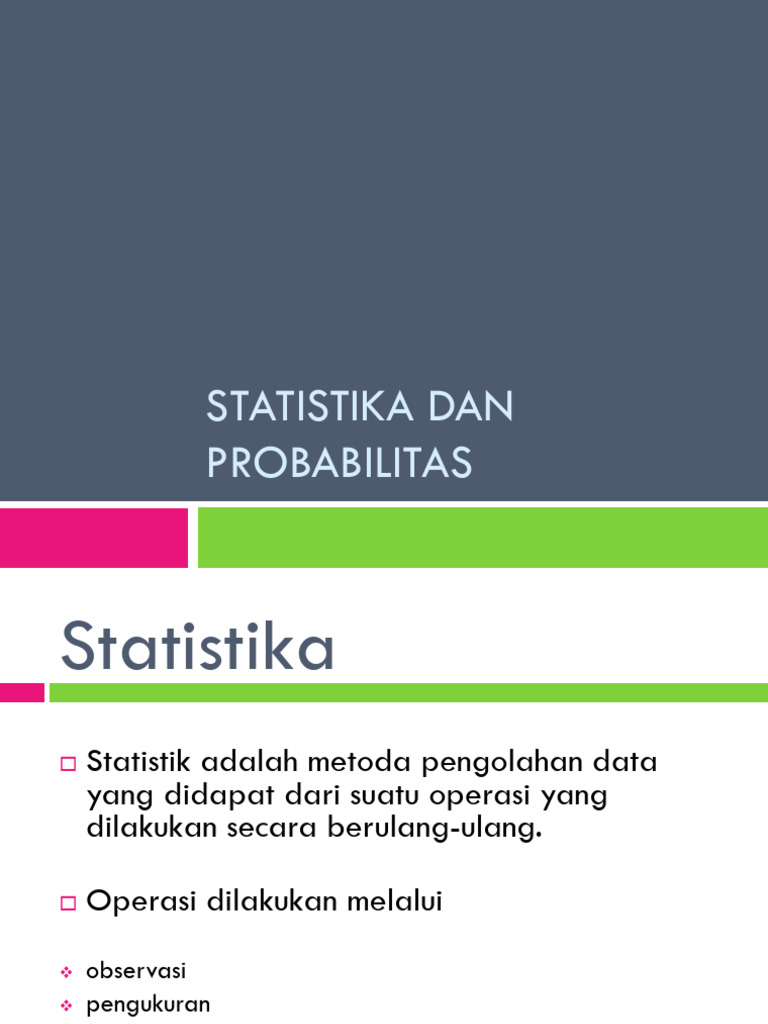 Penyajian Data Statistik | PDF