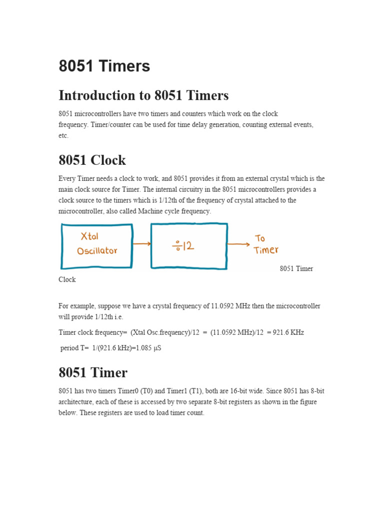 8051 Timer and Control Registers Explained | PDF | Digital Electronics | Computer Science