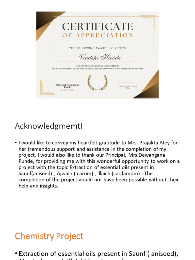 Presentation | PDF | Essential Oil | Distillation