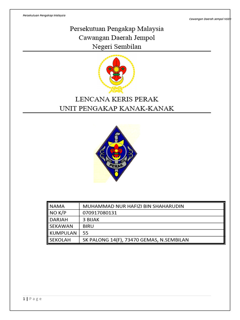 Modul Lencana Keris Perak | PDF